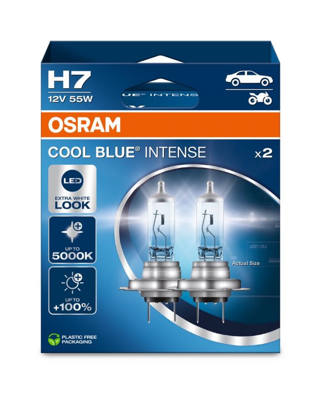 OSRAM CoolBlue Intense H7 55W NextGeneration 5000K BOX :: Toraz